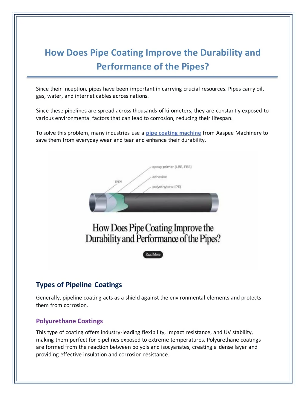 PPT - How Does Pipe Coating Improve the Durability and Performance of ...