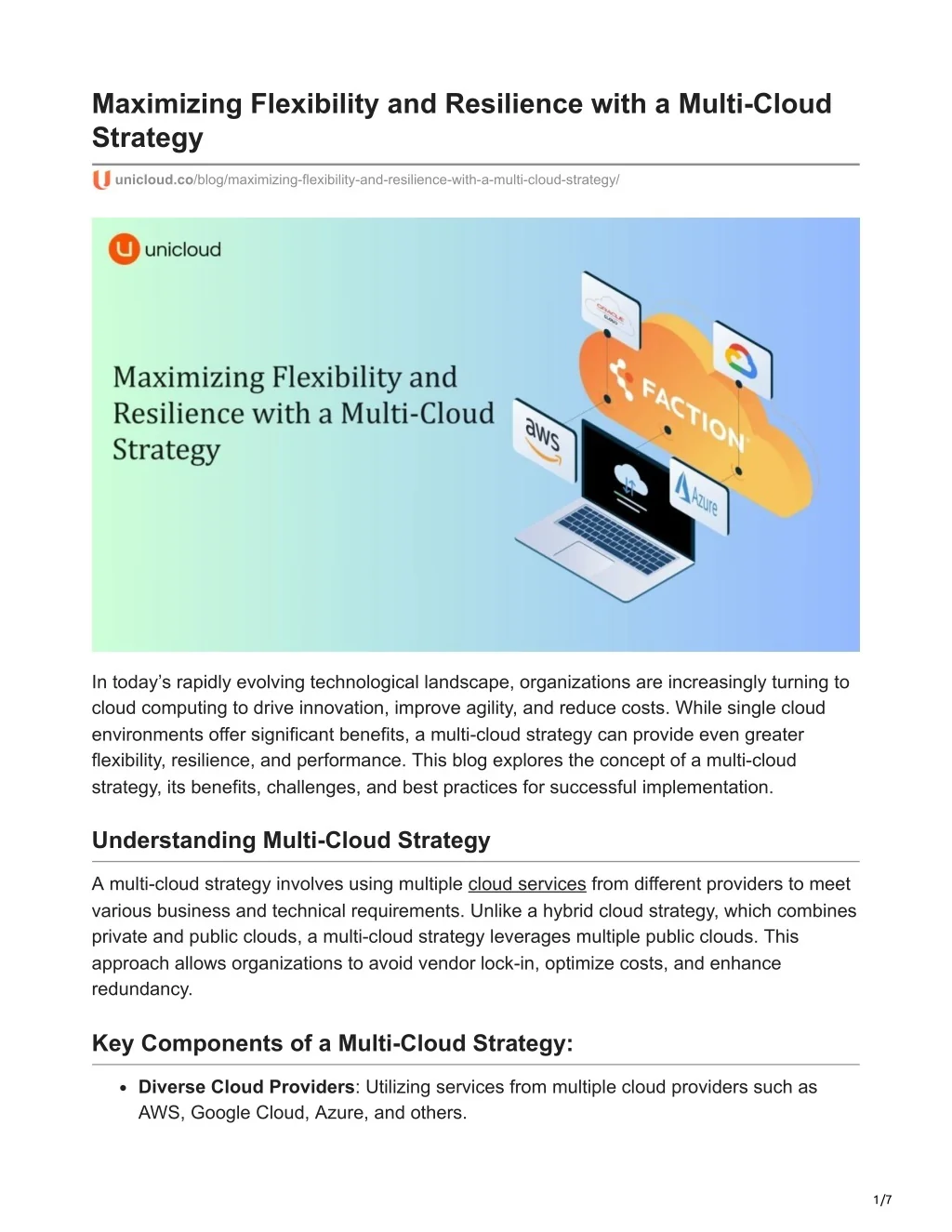 PPT - Maximizing Flexibility and Resilience with a Multi-Cloud Strategy ...