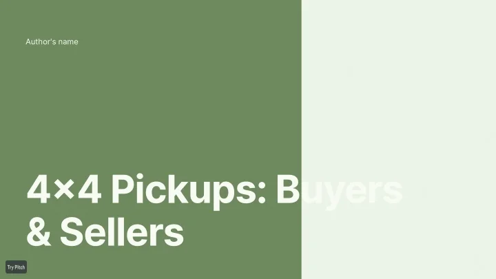 PPT - Used 4x4 pickups Car for sale Buy & Sell pick up truck Greenacres ...