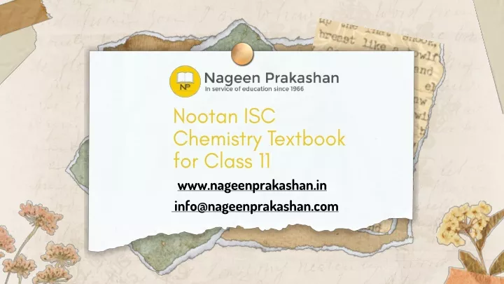 Ppt Nootan Isc Chemistry Textbook For Class 11 Powerpoint