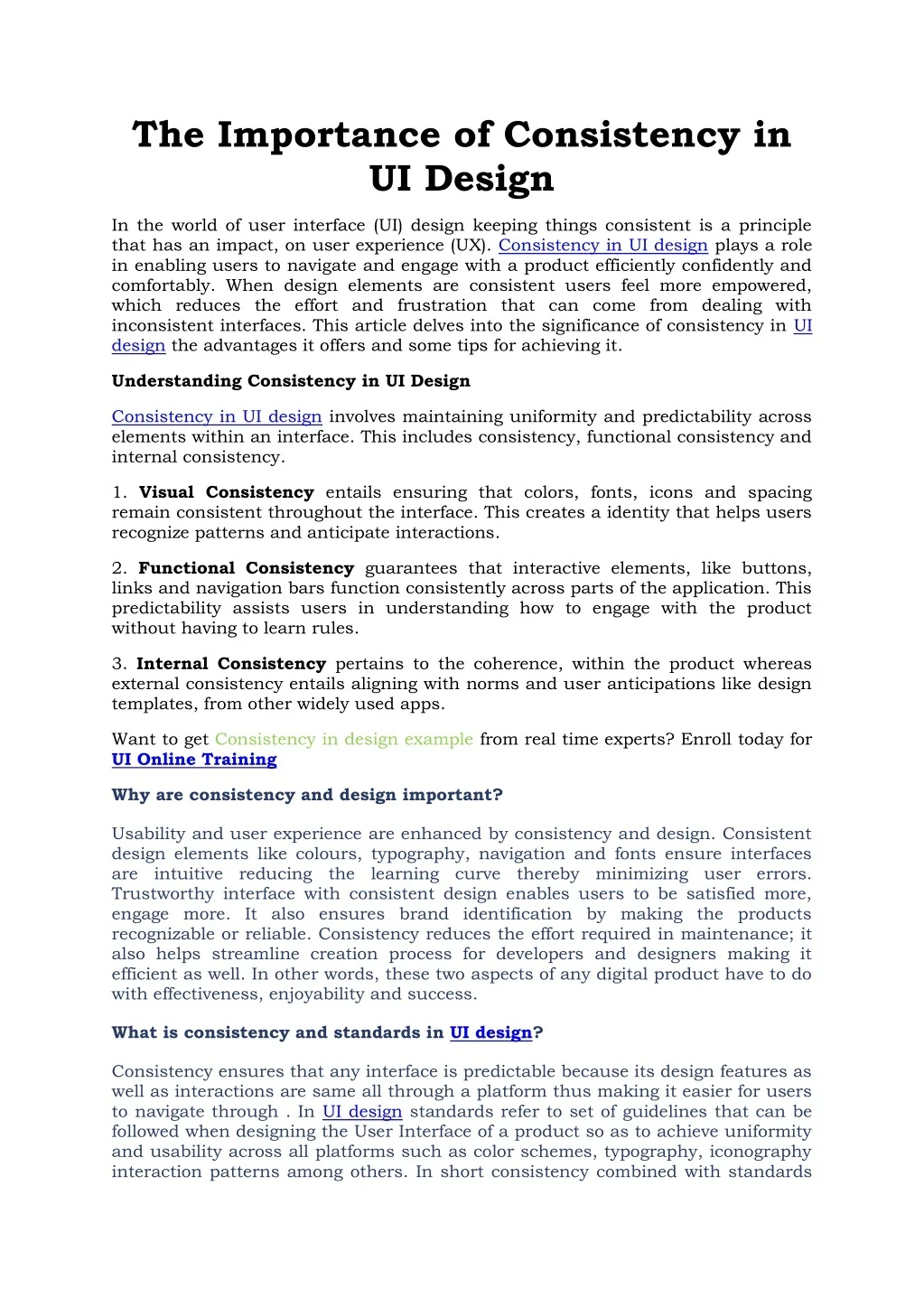 PPT - The Importance of Consistency in UI Design PowerPoint Presentation - ID:13392582