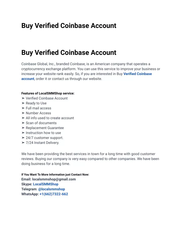 PPT - 5 TOP Easiest Ways To Buy Verified Coinbase Account PowerPoint ... PPT - 5 TOP Easiest Ways To Buy Verified Coinbase Account PowerPoint ...