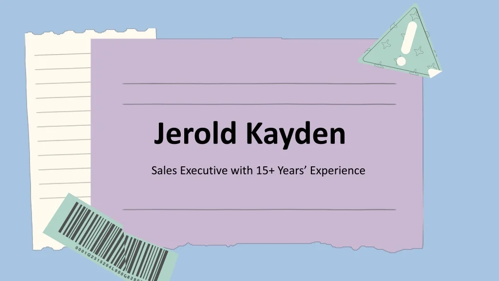PPT - Jerold Kayden - A Very Optimistic Person - Boston, MA PowerPoint ...