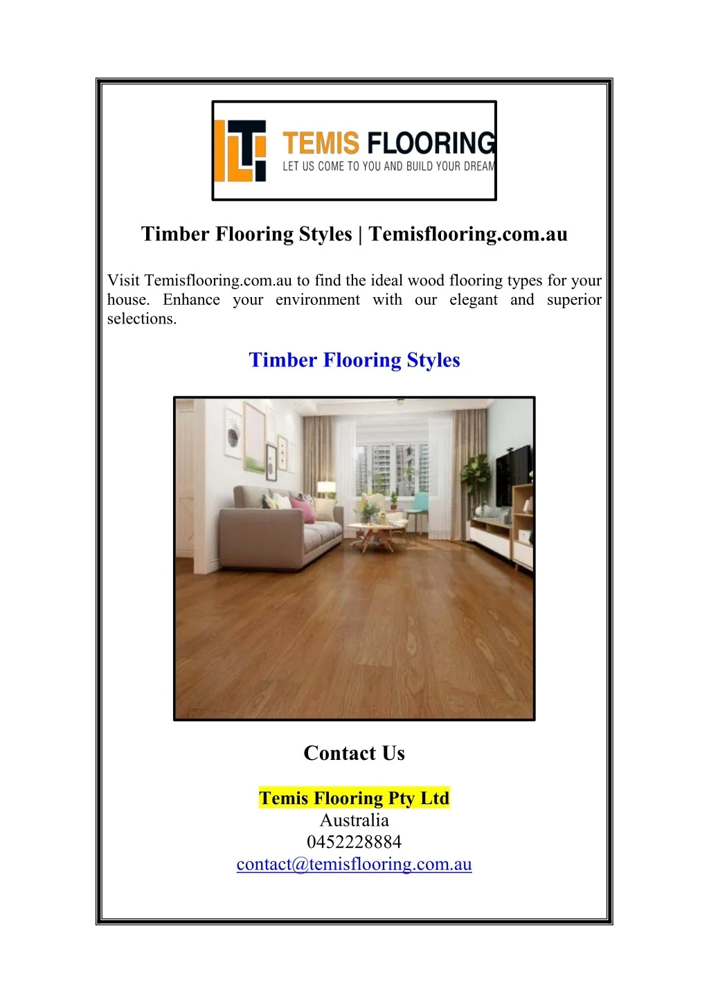 PPT - Timber Flooring Styles | Temisflooring.com.au PowerPoint ...