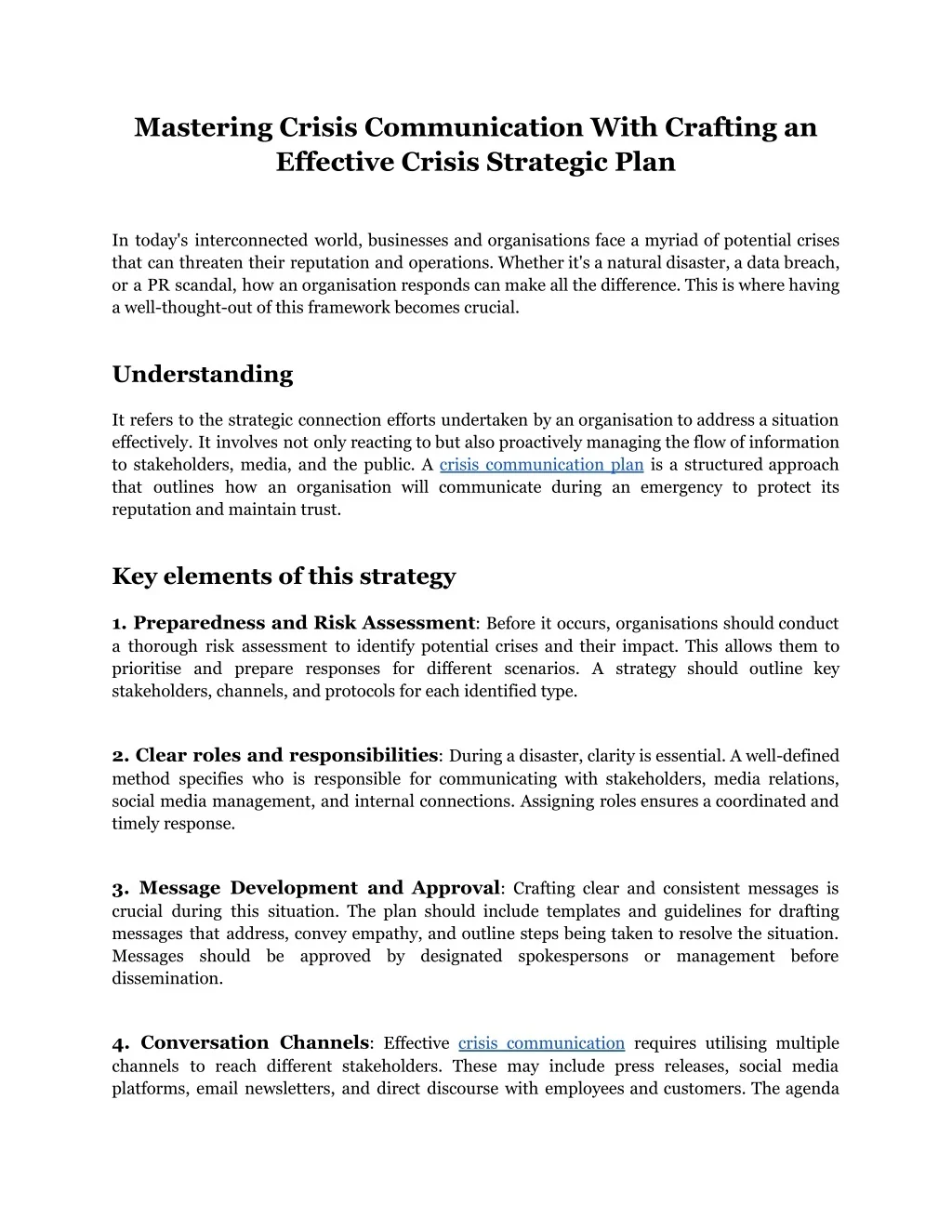 PPT - Mastering Crisis Communication With Crafting an Effective Crisis Strategic Plan PowerPoint ...