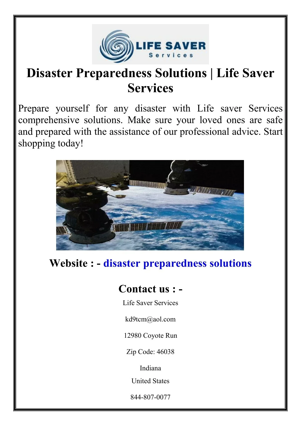PPT - Disaster Preparedness Solutions Life Saver Services PowerPoint Presentation - ID:13400501