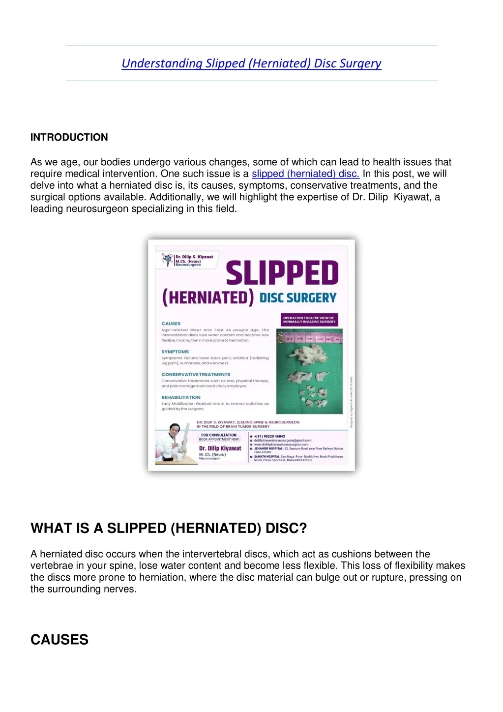 PPT - Understanding Slipped (Herniated) Disc Surgery PowerPoint ...