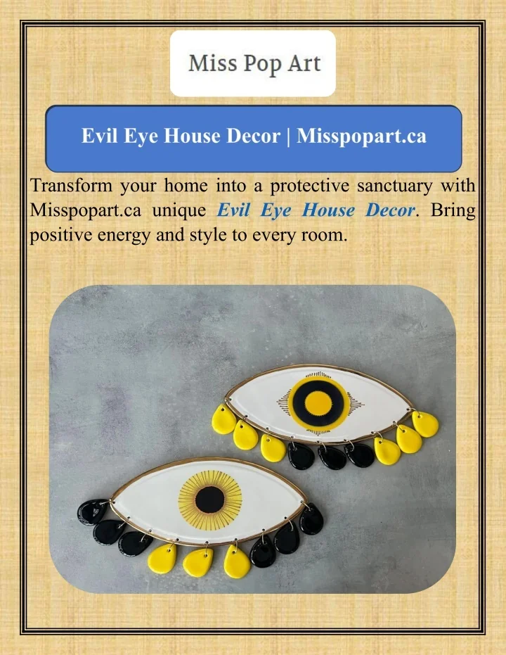 PPT - Evil Eye House Decor Misspopart.ca PowerPoint Presentation, free ...