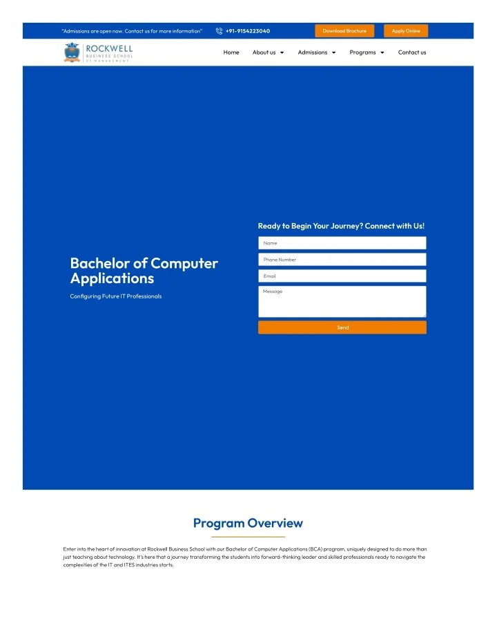 PPT - BBA and BCA Business School in Hyderabad - Rockwell Business ...