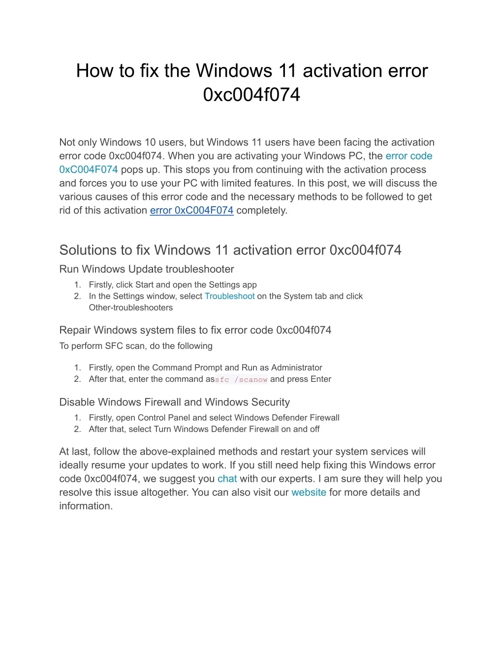 PPT - How to fix the Windows 11 activation error 0xc004f074 PowerPoint Presentation - ID:13406540