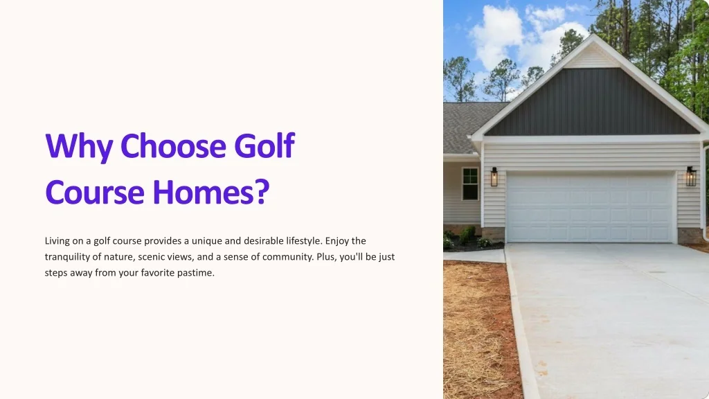 PPT - Golf Course Homes PowerPoint Presentation, free download - ID ...
