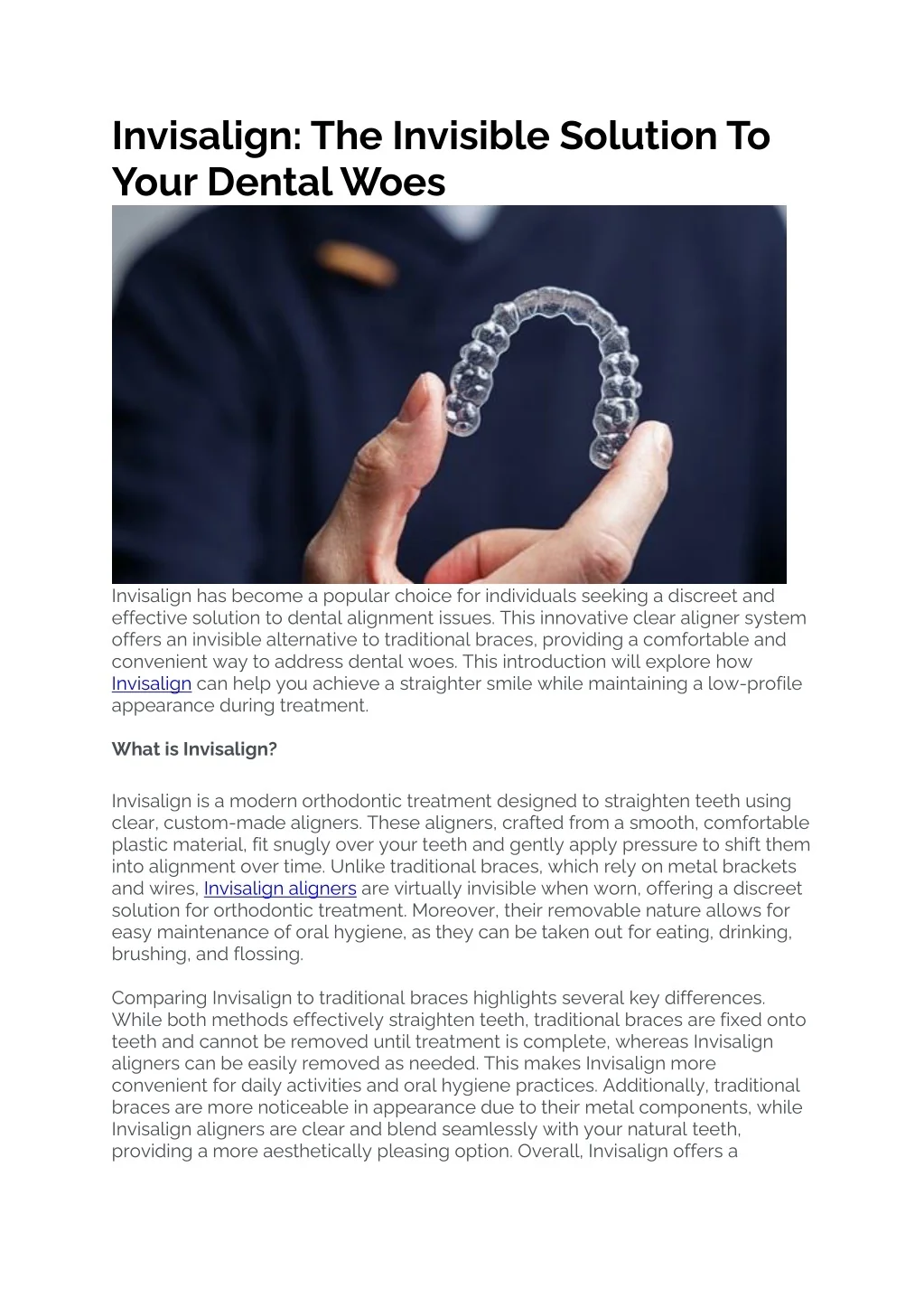 PPT - Invisalign- The Invisible Solution To Your Dental Woes PowerPoint ...