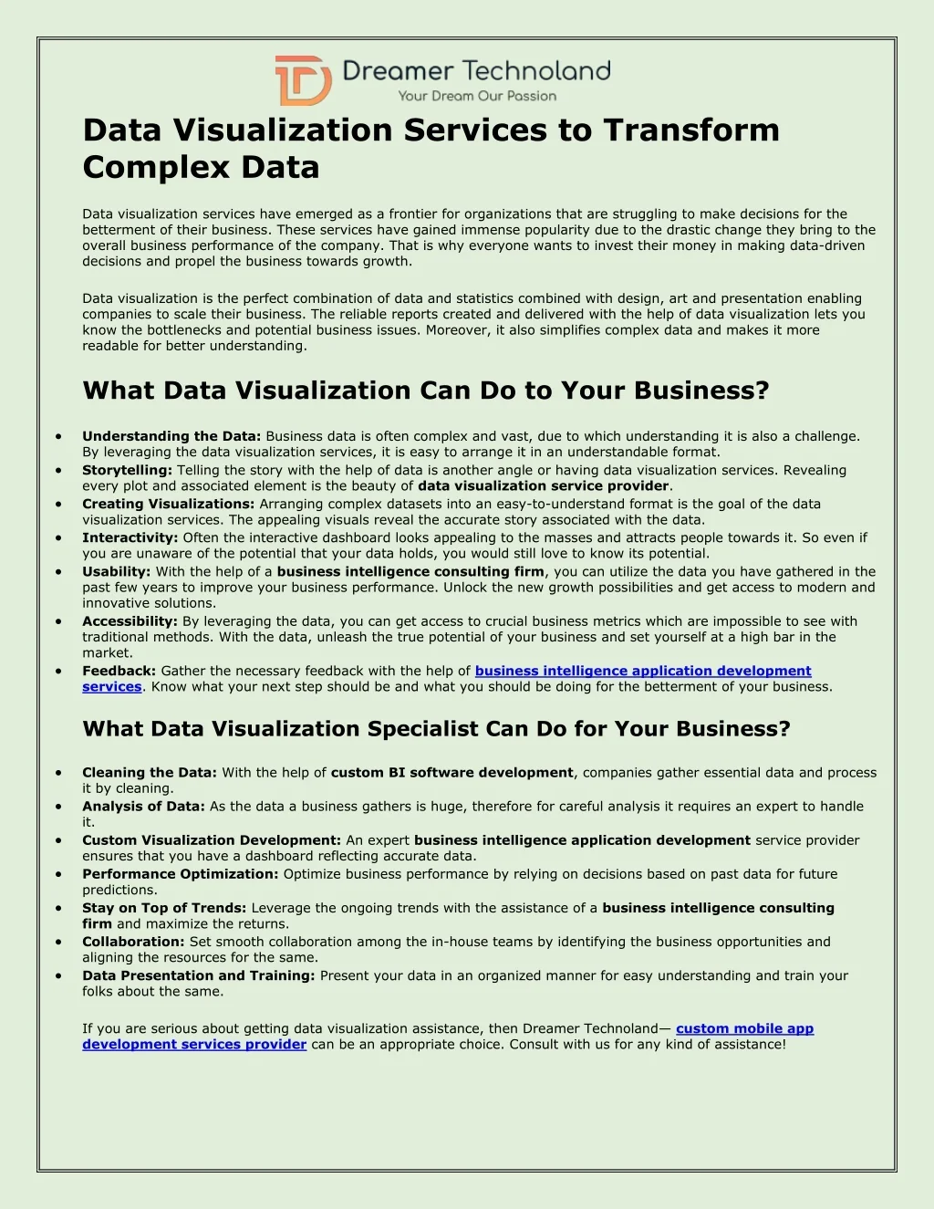 PPT - Data Visualization Services to Transform Complex Data PowerPoint Presentation - ID:13409793