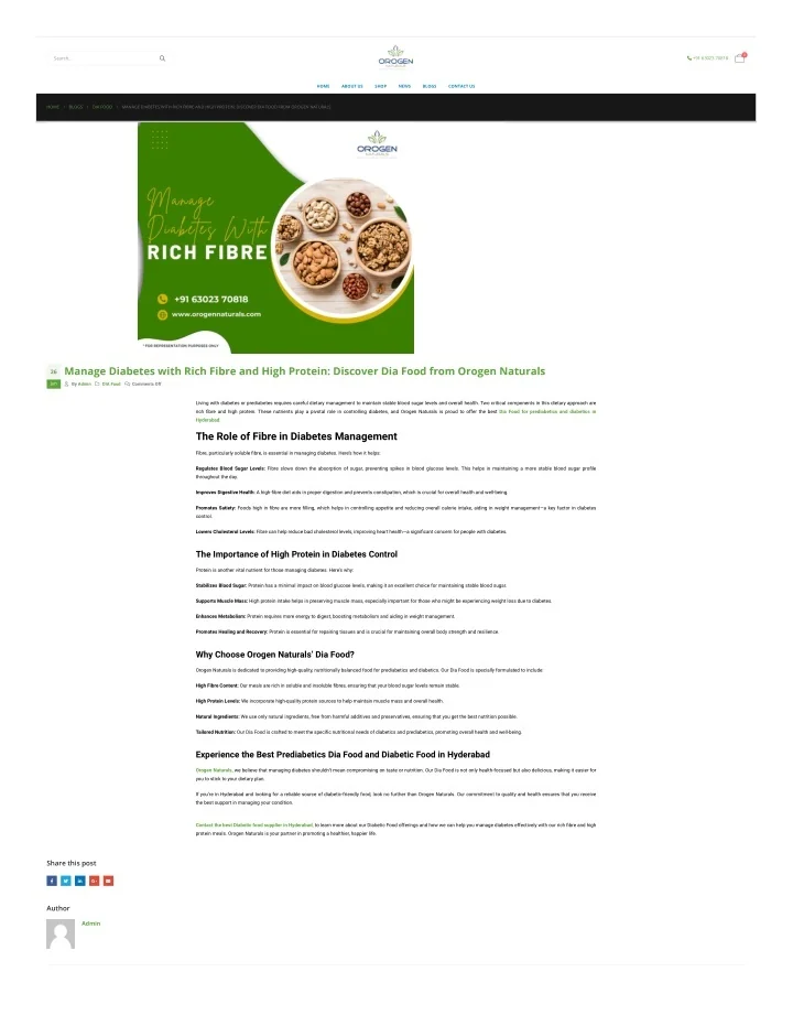 PPT - orogennaturals.com-manage-diabetes-with-rich-fibre-and-high ...