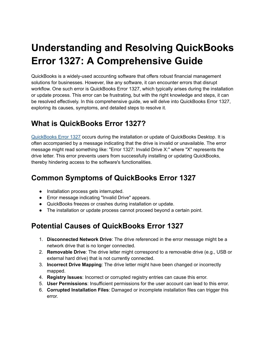 PPT - Understanding and Resolving QuickBooks Error 1327_ A Comprehensive Guide PowerPoint ...
