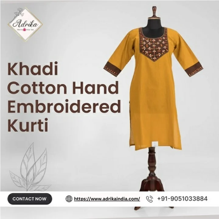 PPT - Khadi Cotton Hand Embroidery Kurti PowerPoint Presentation, free ...