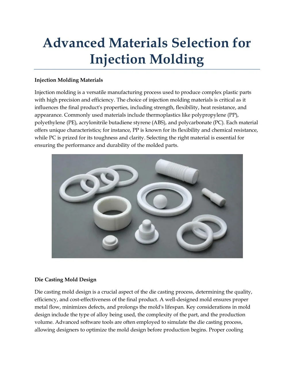 PPT - Advanced Materials Selection for Injection Molding PowerPoint ...