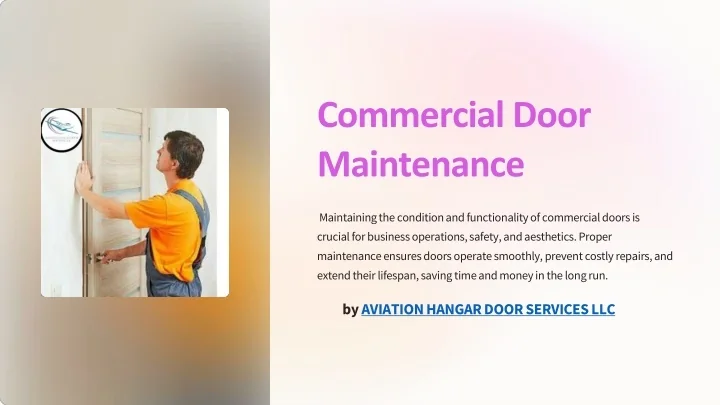PPT - Commercial Door Maintenance PowerPoint Presentation, free ...