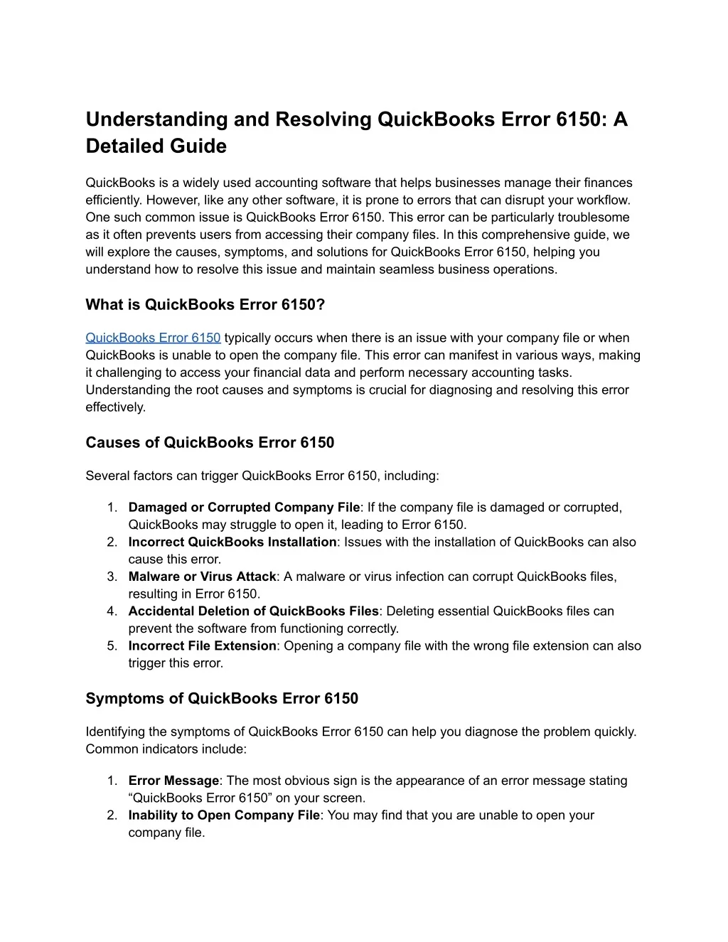 PPT - Understanding and Resolving QuickBooks Error 6150_ A Detailed ...