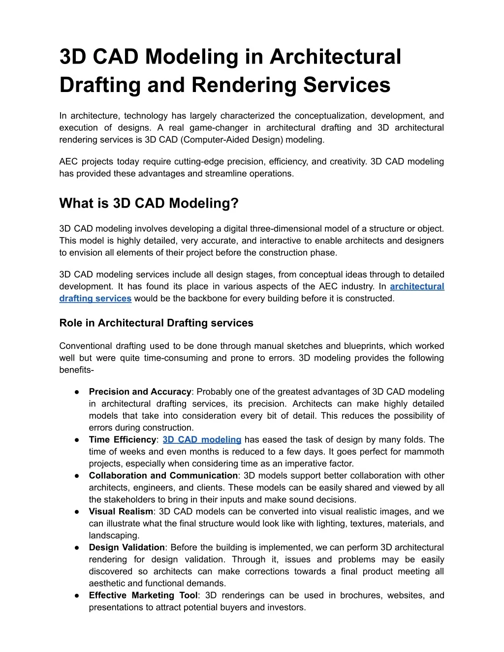 PPT - 3D CAD Modeling in Architectural Drafting and Rendering Services ...