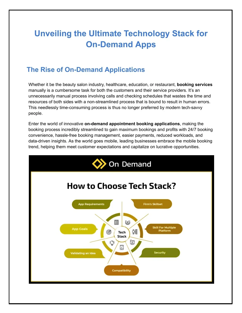 PPT - Unveiling the Ultimate Technology Stack for On-Demand Apps ...