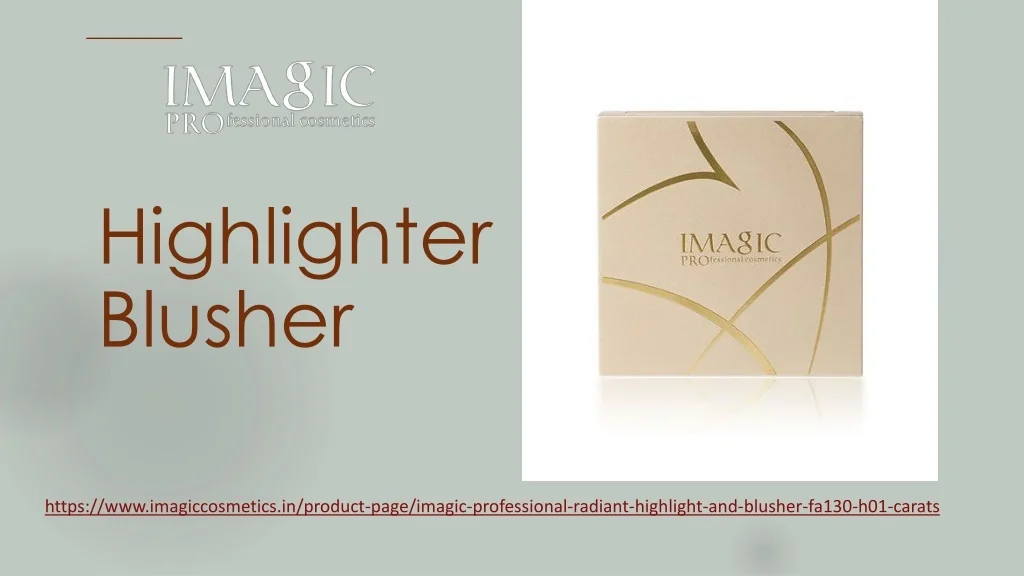 PPT - Highlighter Blusher PowerPoint Presentation, free download - ID ...