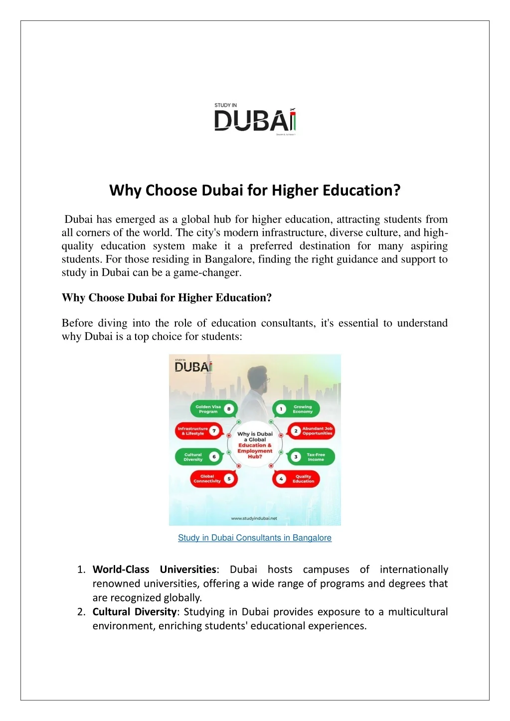 PPT - Why Choose Dubai for Higher Education PowerPoint Presentation ...