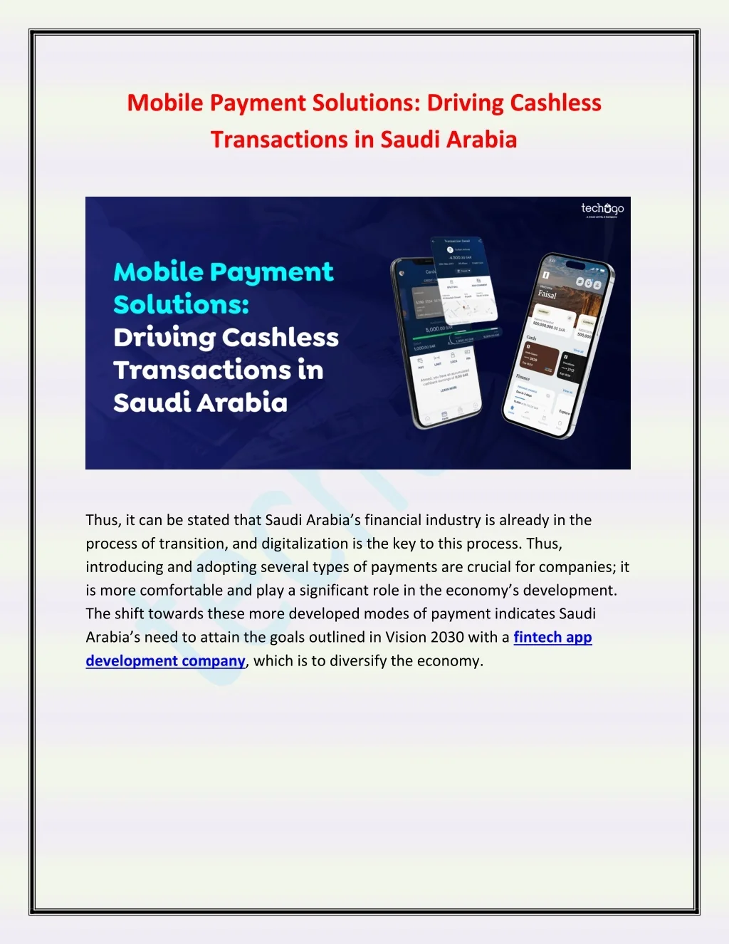 PPT - Mobile Payment Solutions: Driving Cashless Transactions in Saudi ...