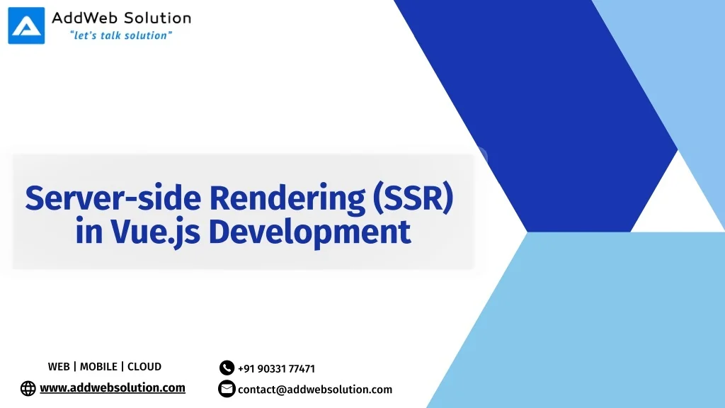 Ppt Advantages Of Server Side Rendering Ssr In Vuejs Development