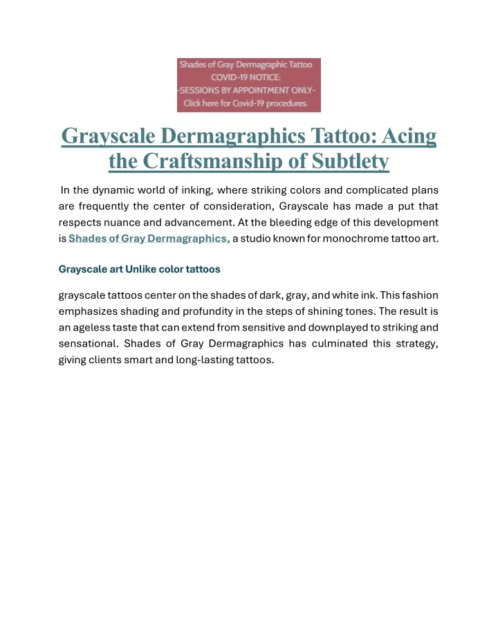 PPT - Shades of Gray Dermagraphics Tattoo PowerPoint Presentation, free ...