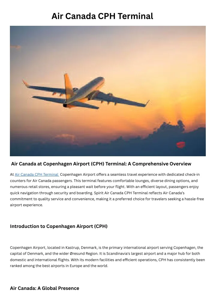PPT - Air Canada CPH Terminal PowerPoint Presentation, free download ...