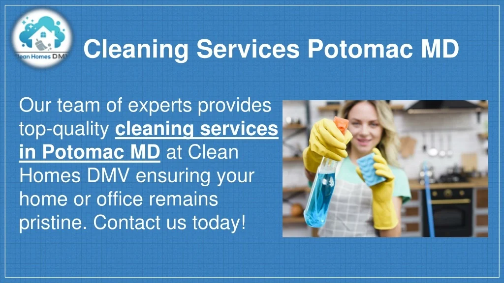 PPT - Cleaning Services Potomac MD PowerPoint Presentation, free ...