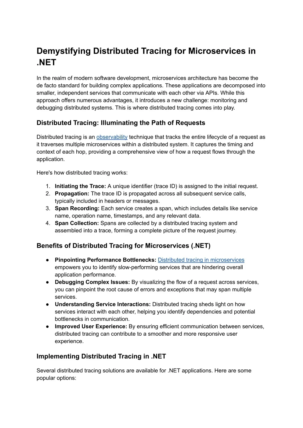 PPT - Demystifying Distributed Tracing for Microservices in .NET PowerPoint Presentation - ID ...