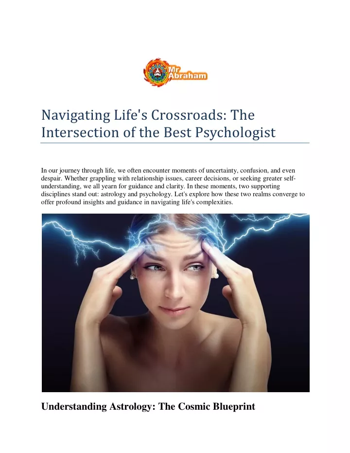 PPT - Navigating Life's Crossroads: The Intersection of the Best ... PPT - Navigating Life's Crossroads: The Intersection of the Best ...