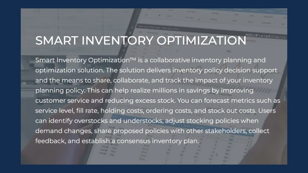 PPT - SMART INVENTORY OPTIMIZATION - Lean Scheduling International ...