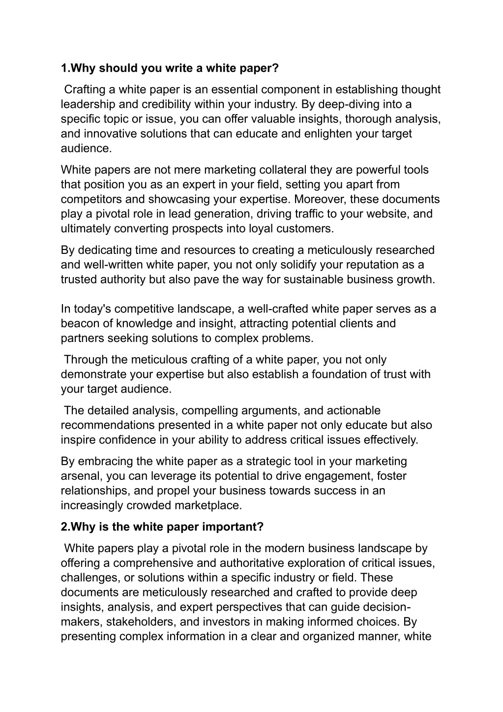 PPT - Why a White Paper is Essential for Your Business PowerPoint ...