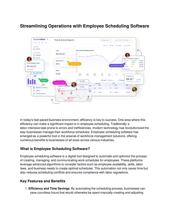 Ppt Streamlining Operations With Employee Scheduling Software