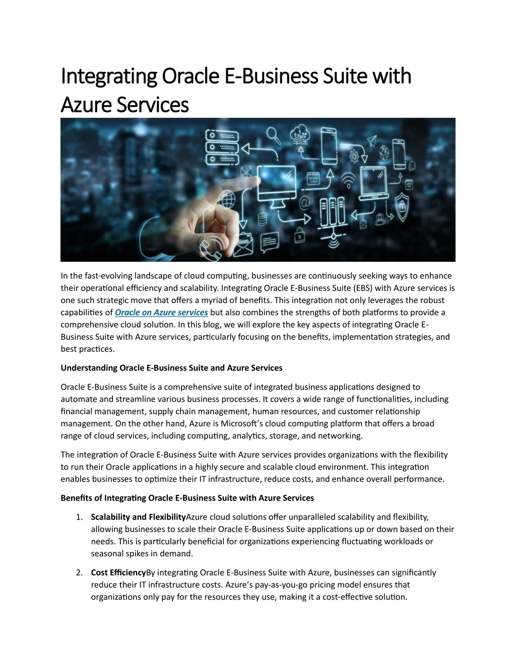 Ppt Integrating Oracle E Business Suite With Azure Services 0123