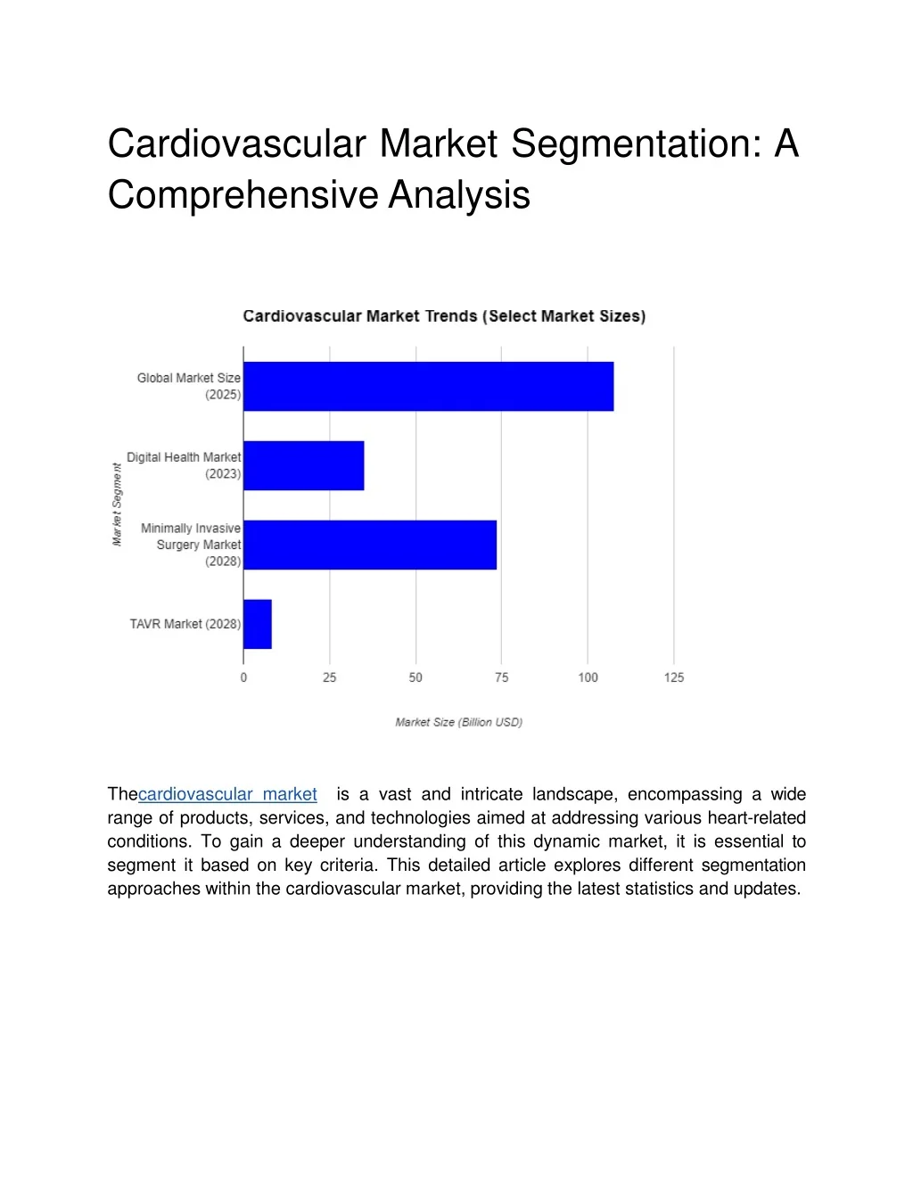 PPT - ardiovascular Market Segmentation PowerPoint Presentation, free ...