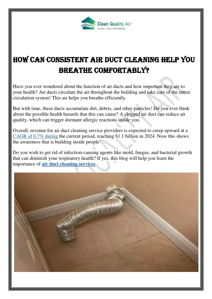 PPT - How Can Consistent Air Duct Cleaning Help You Breathe Comfortably ...