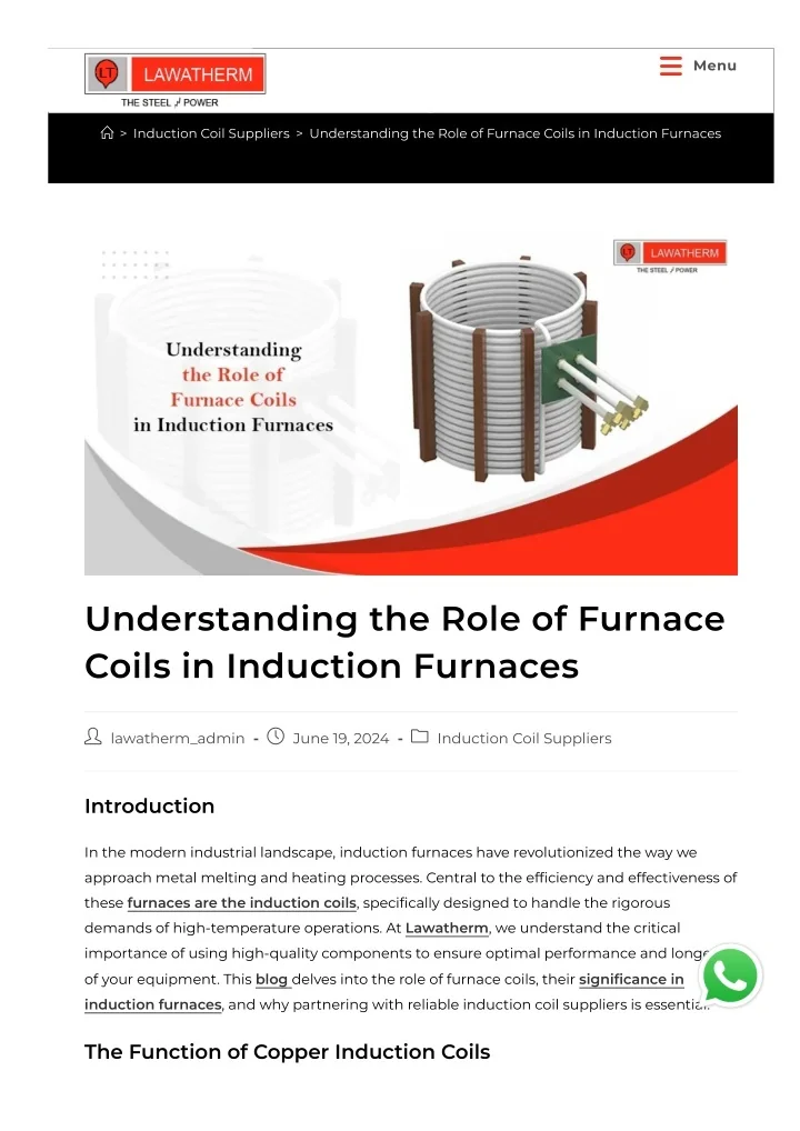 PPT - Understanding the Role of Furnace Coils in Induction Furnaces ...