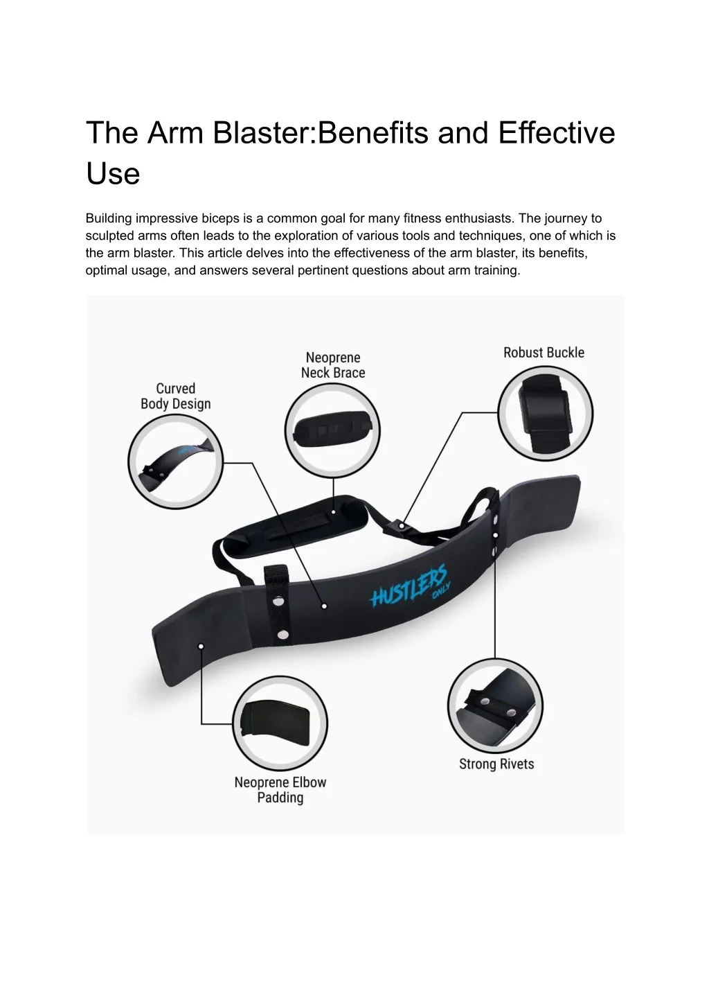 PPT - The Arm Blaster_Benefits and Effective Use PowerPoint ...
