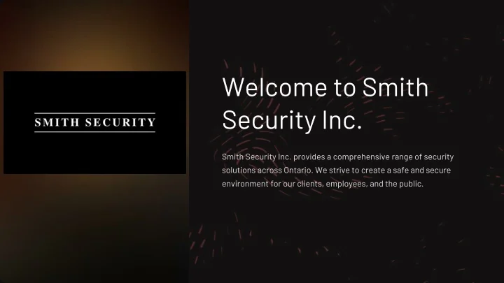 PPT - Top Event Security Services in Ontario – Reliable and ...