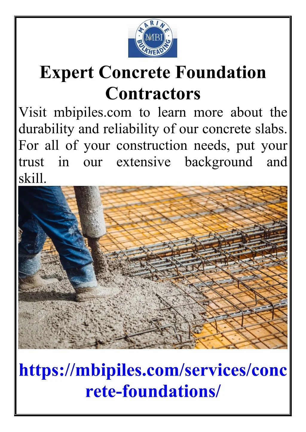 PPT - Expert Concrete Foundation Contractors PowerPoint Presentation ...