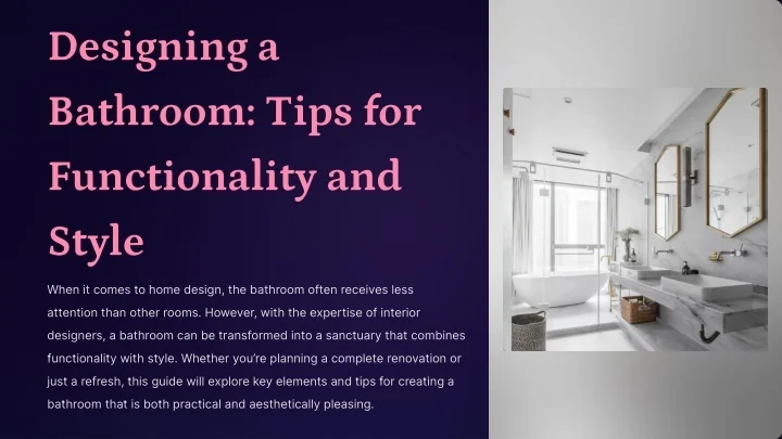 PPT - Designing a Bathroom_ Tips for Functionality and Style PowerPoint ...
