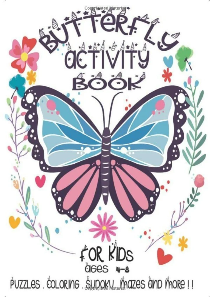 PPT - Butterfly-Activity-Book-for-Kids-Ages-48-A-Beautiful-Kid-Workbook ...
