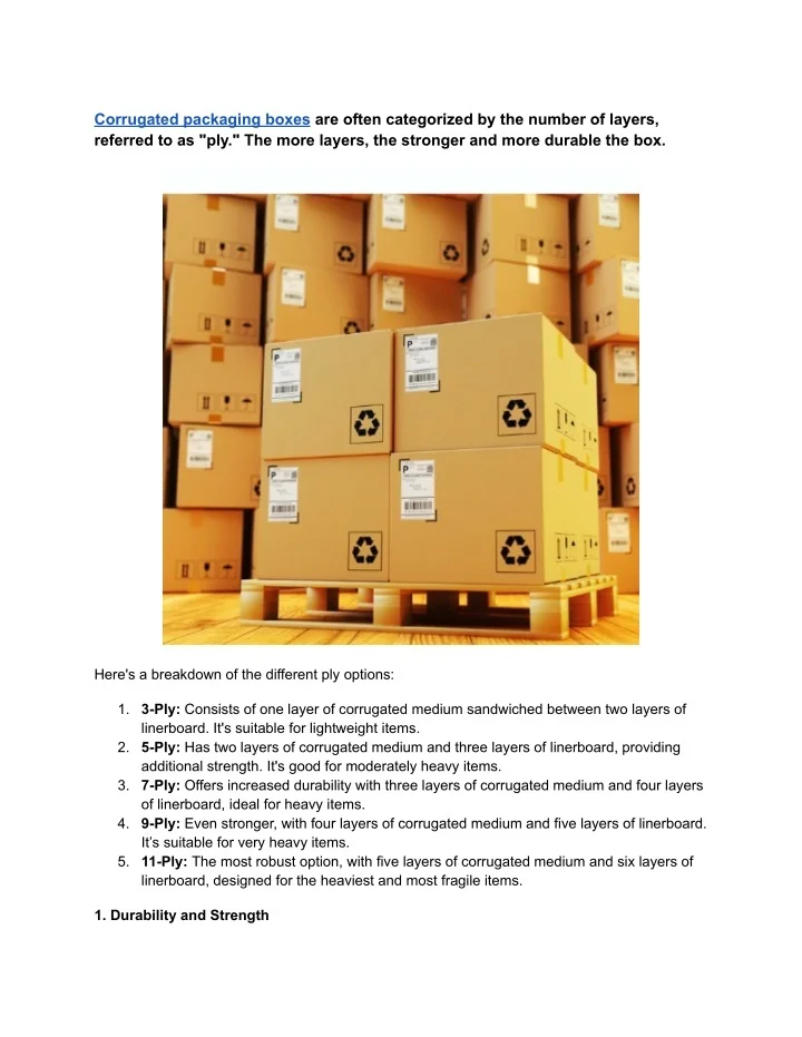 PPT - Heavy Duty shipping shifting master Corrugated packaging Box ...