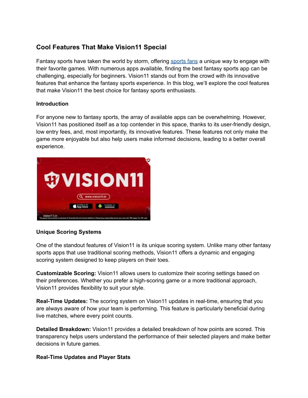 PPT - Cool Features That Make Vision11 Special PowerPoint Presentation ...
