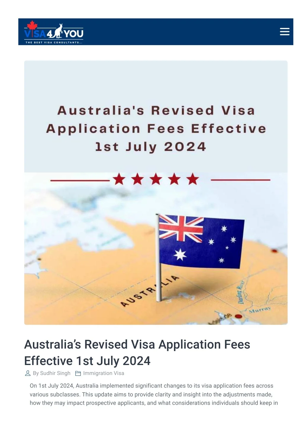 PPT - Australia's Revised Visa Application Fees Effective 1st July 2024 ...