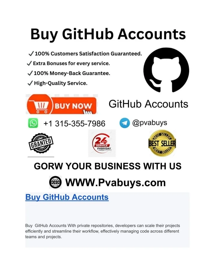 PPT - Buy GitHub Accounts PowerPoint Presentation, free download - ID:13445250